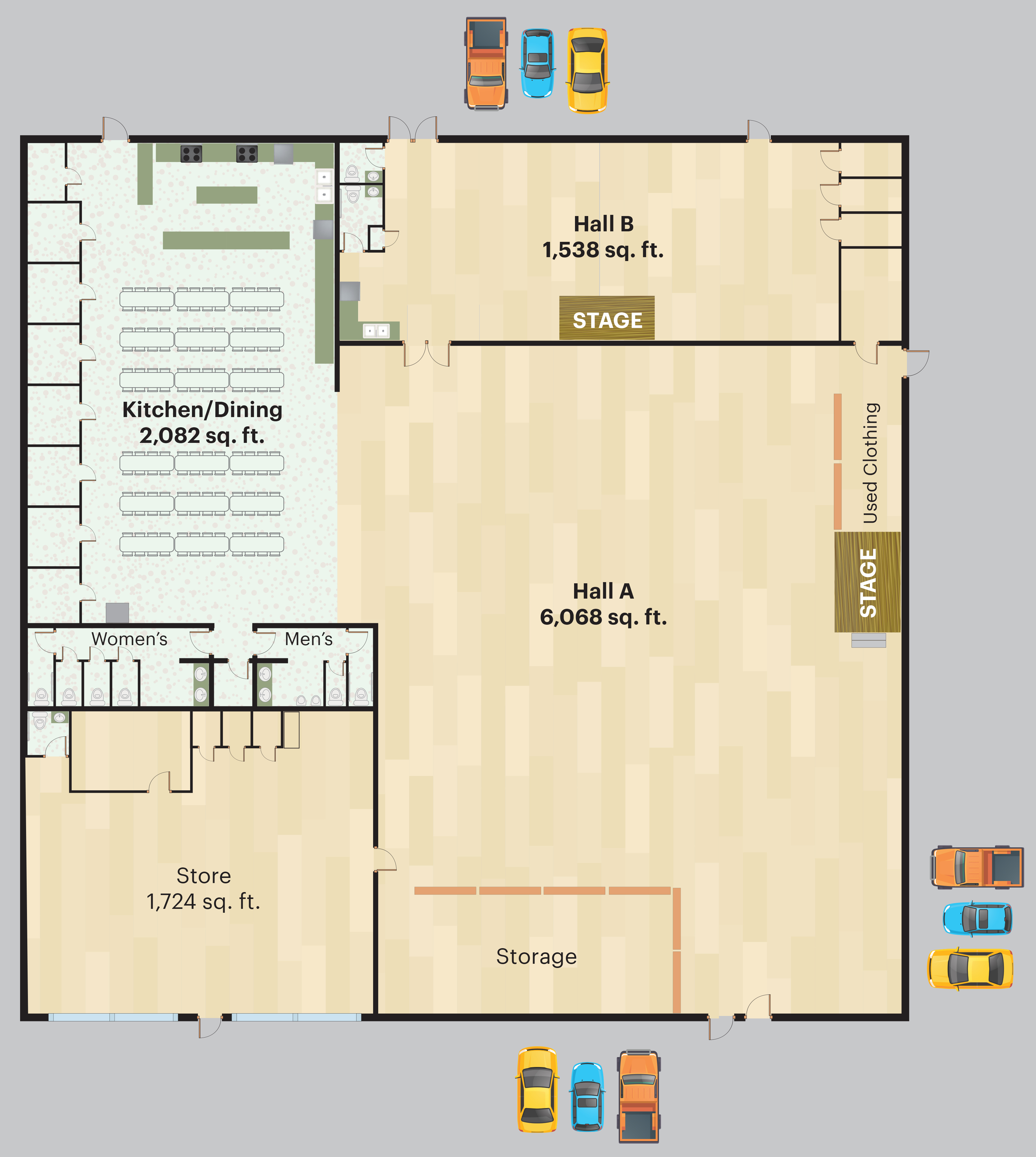 Floor Plan – Emerald Square Dance Center